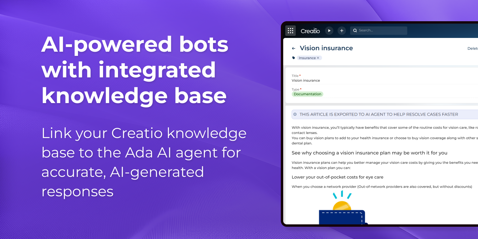 Ada AI Chatbot | Creatio Marketplace